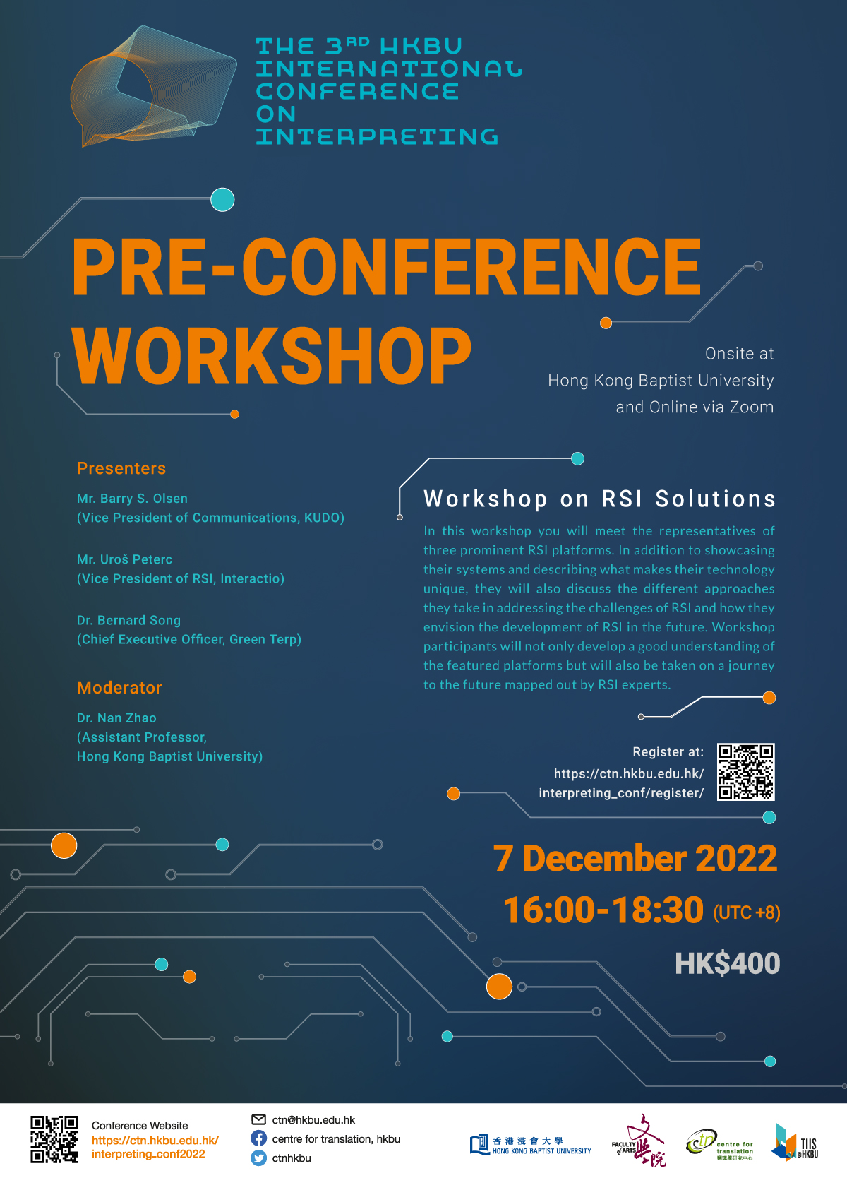 Pre-conference Workshop – Registration is Open – Centre for Translation ...